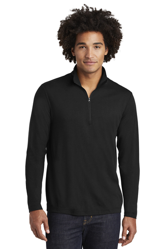 ST407 Men's Tri-Blend Performance Quarter Zip.